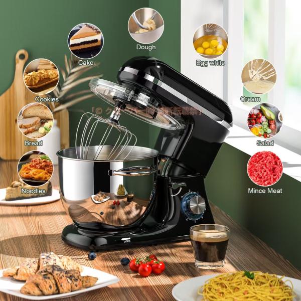 新テーブルスタンドミキサー 5L電動ミキサー 6スピードキッチン電動フードミキサー1200W 110v電圧ホームグルメグラインダーマシン ジューサー 業務用ミキサ クローバー株式会社