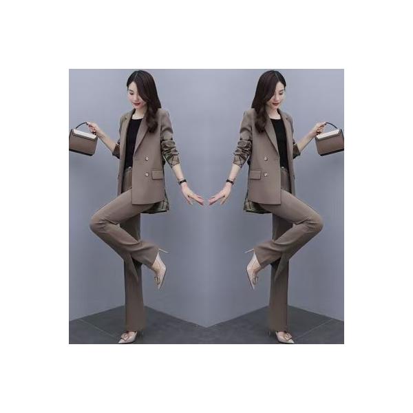 卒業式 服 母 セットアップ パンツスーツ レディース 2点セット クローバー株式会社 50代ファッション フォーマル セレモニースーツ 秋冬 着痩せ 通勤 20代 30代 40代 50代