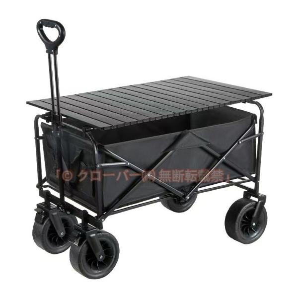 ワゴンテーブルセット アウトドアワゴン テーブル 折りたたみ キャリーカート 大容量 頑丈コンパクト クローバー株式会社 キャンプワゴン キャリーワゴン アウトドア キャンプ