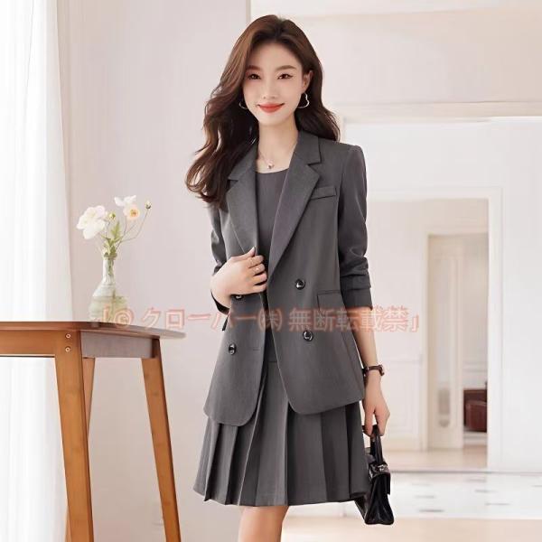 セットアップ スーツスカート レディース ロングスカート スーツジャケット 30代 40代 クローバー株式会社 お洒落 ママスーツ 入園式 卒業式 セレモニー プリーツスカート