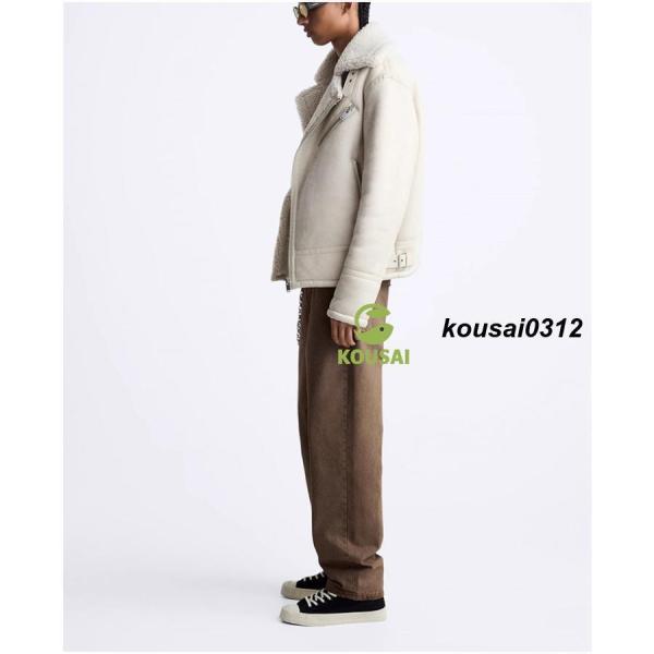 ムートンジャケット メンズ ボアジャケット ブルゾン ボア あったか