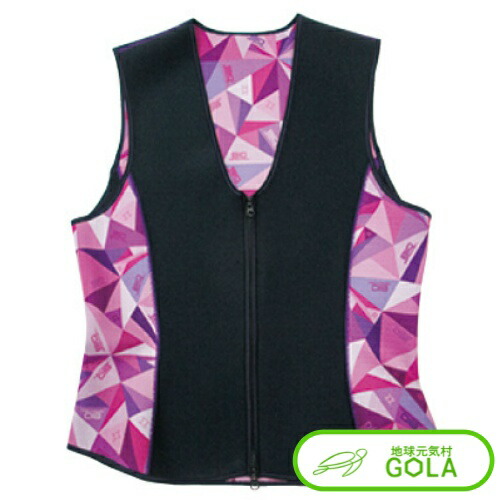 めぐり美ベスト サイドピンク（女性用）XL ハニカム構造 バイオウェーブ 赤外線 ベスト