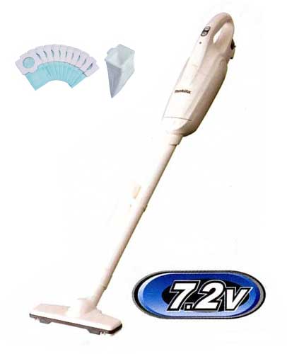 【マキタ】【掃除機】【送料無料】コードレス充電式クリーナー 7.2V紙パック仕様