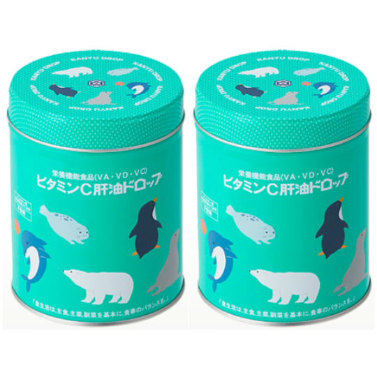 2個セット 河合 カワイ ビタミンＣ肝油ドロップ 300粒×2個 計600粒 広島倉庫