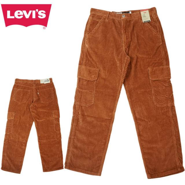 メンズ レディース パンツリーバイス LEVI'SA56660002 SILVER TAB LOOSE CARGOSシルバー タブ ルーズ カーゴパンツBROWN ブラウン復刻 コーデュロイ 茶色 ジェンダーフリー ジェンダーレス ヴィンテージアメカジ カジュアル ズボン カラーパンツ
