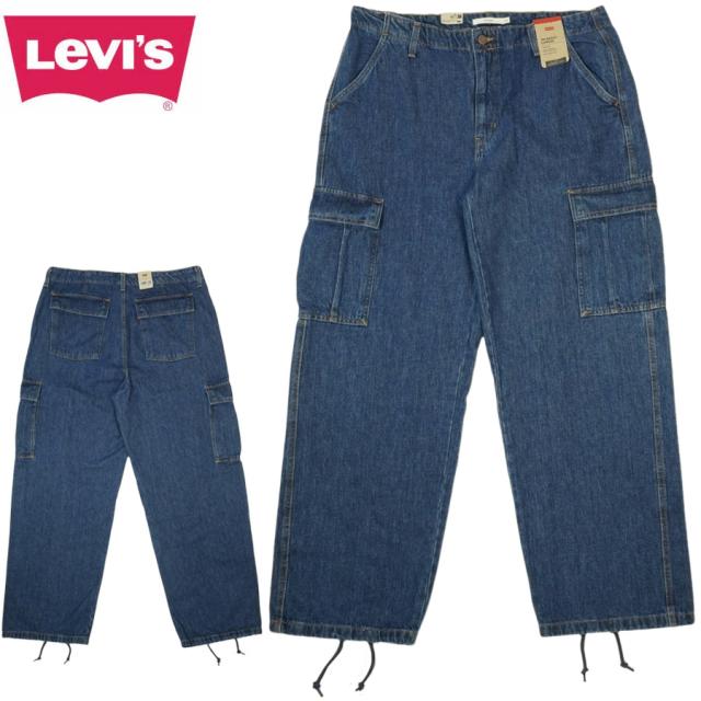 メンズ レディース パンツリーバイス LEVI'SA47070014 94 BAGGY CARGOS94 バギー カーゴパンツINDIGO インディゴ デニムカーゴ バギーパンツ太め ワイド ジェンダーフリー ジェンダーレスワーク ヴィンテージ アメカジ カジュアル ズボン