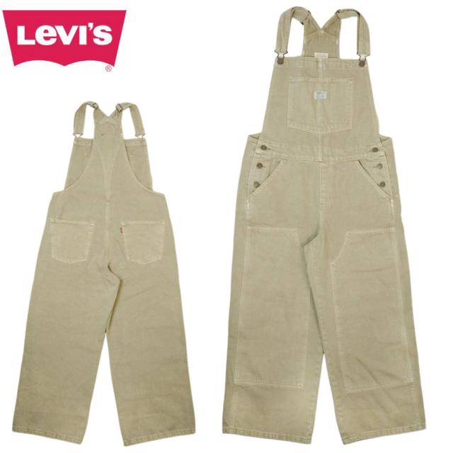メンズ レディース オーバーオールリーバイス LEVI'SA60790002 リーバイスプレミアム BAGGY HIGHWATER OVERALLSダブルニー バギー ワイドパンツ アメカジウォッシュ ジェンダーフリー ローライズ ジーンズ ジーパン レトロ