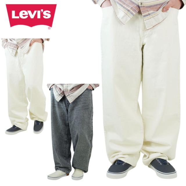レディース メンズ デニムパンツリーバイス LEVI'SBAGGY DAD A34940027 025バギーダッド バギーパンツホワイト ブラック 白 黒ジーンズ ジーパン ウォッシュ クラシック太め ルーズ ジェンダーフリー