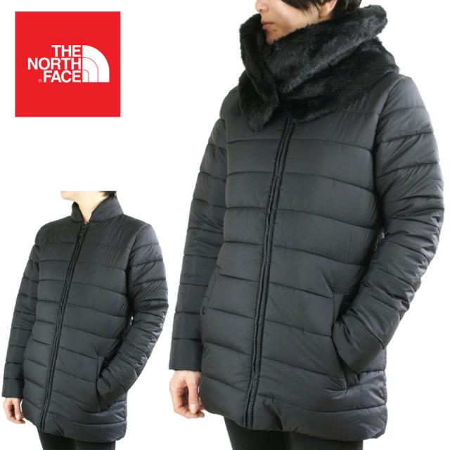 ノースフェイスTHE NORTH FACE レディース ジャケットW'S ELBERTA VX JACKETエルベルタ VX ジャケットBLACK(ブラック)2WAY ファー 黒 マフラー スヌード
