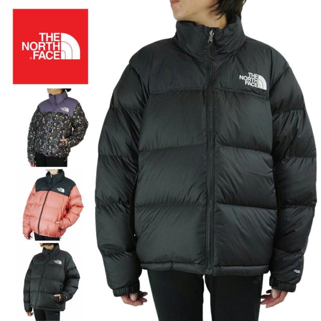 ノースフェイスTHE NORTH FACEレディース ジャケットW 1996 RETRO NUPTSE JACKETウィメンズ 1996 レトロ ヌプシジャケットブラック フェーデットローズ ブラックプリント女性用 ダウン アウトドア アウター キャンプ黒 ピンク 紫 柄 ロゴ ス