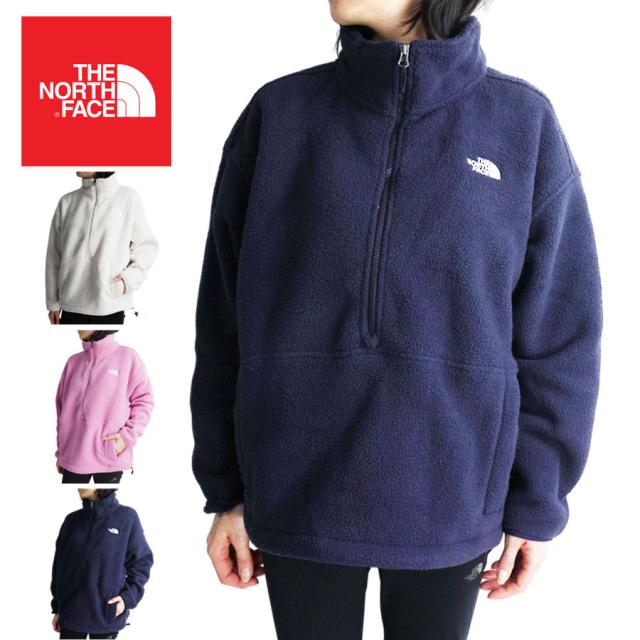 ノースフェイスUSA企画 日本未発売THE NORTH FACEレディース フリースW RESET 1/2 ZIP RTOリセット1/2ジップレトロジャケットVINTAGE WHITE(ヴィンテージホワイト)　SUNSET MAUVE(サンセットモーブ)AVIATOR NAVY(アビエイターネイビー)