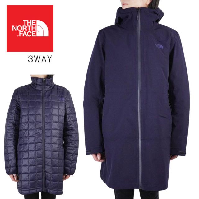 ノースフェイスTHE NORTH FACE レディース 3ウェイジャケットW TBALL TRI PKAウィメンズ 3ウェイジャケットAVIATOR NAVY(アビエイターネイビー)サーモボール 紺 マウンテンパーカー