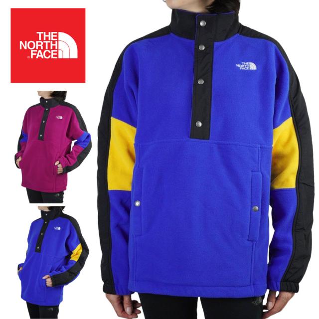 THE NORTH FACEノースフェイスUSA企画 日本未入荷Y THROWBACK TUNDRA RTOユース スローバックツンドラ レトロTNF BLUE（ブルー）DRAMATIC PLUM（ドラマティックプラム）キッズサイズ レディース フリース 青 紫 パープル プルオーバー
