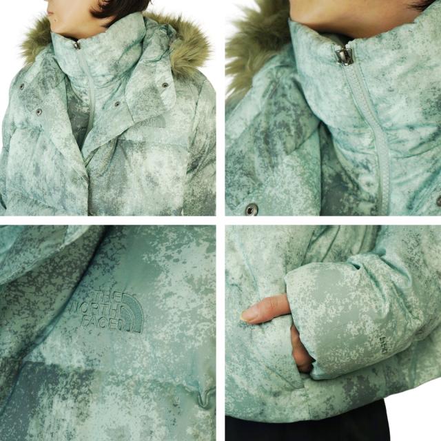 ノースフェイスTHE NORTH FACEレディース ジャケット 訳ありW PRINTED DEALIO DOWN JACKETウィメンズ プリンテッド ディリオ ダウン ジャケットJDTGNCLRSPRYPRT(ジェダイトグリーンカラーースプレープリント)女性用 アウター フード ショート丈 ノースフェイスTHE NORTH FACEレディース ジャケット 訳ありW PRINTED