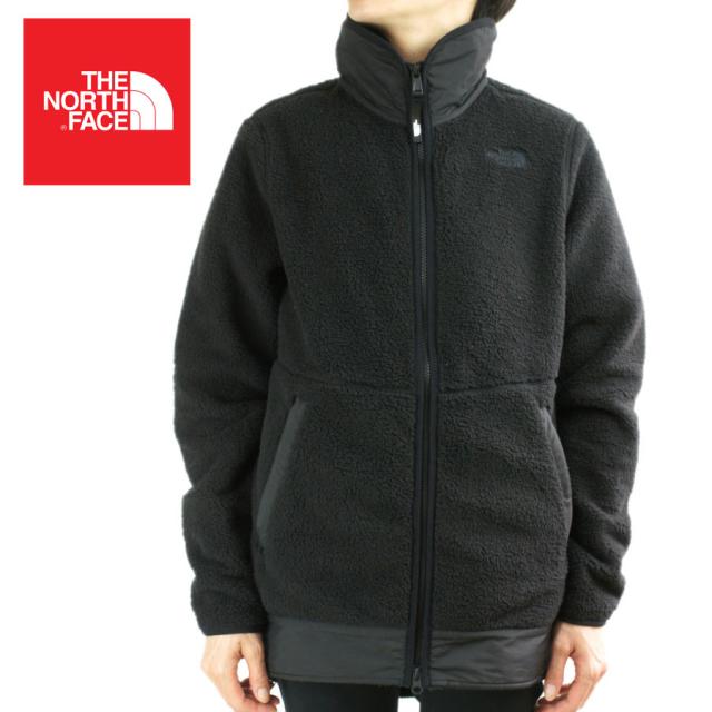 ノースフェイスTHE NORTH FACE レディース パーカーW DUNRAVN SHERPA CAMPSHIRE PARKAキャンプシャー パーカーTNF BLACK(ブラック)黒 フリース ナイロン