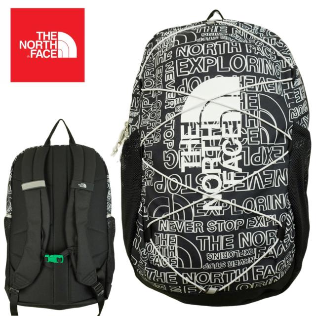 ノースフェイス リュック THE NORTH FACE男女兼用 バックパック キッズユース コート ジェスター YOUTH COURT JESTERTNFBLKNFMLP/NFB ブラック ロゴプリントハーフドーム ロゴ バッグ リュックサック USA企画 アウトドア キャンプ トラベル 旅行