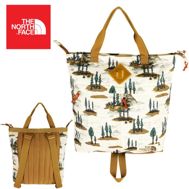 ノースフェイス THE NORTH FACE男女兼用 バックパック トートバッグBERKELEY TOTE PACKバークレー トートパック2ウェイ 柄物 デイパックリュック USA企画 アウトドア キャンプ トラベル 旅行