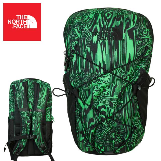ノースフェイス バッグ THE NORTH FACE男女兼用 バックパックJESTER BACKPACK GREEN/BLACK PATTERNジェスター バックパック グリーン/ブラック パターン黒 緑 模様 木目 28L 撥水 大容量 リュック USA企画 アウトドア