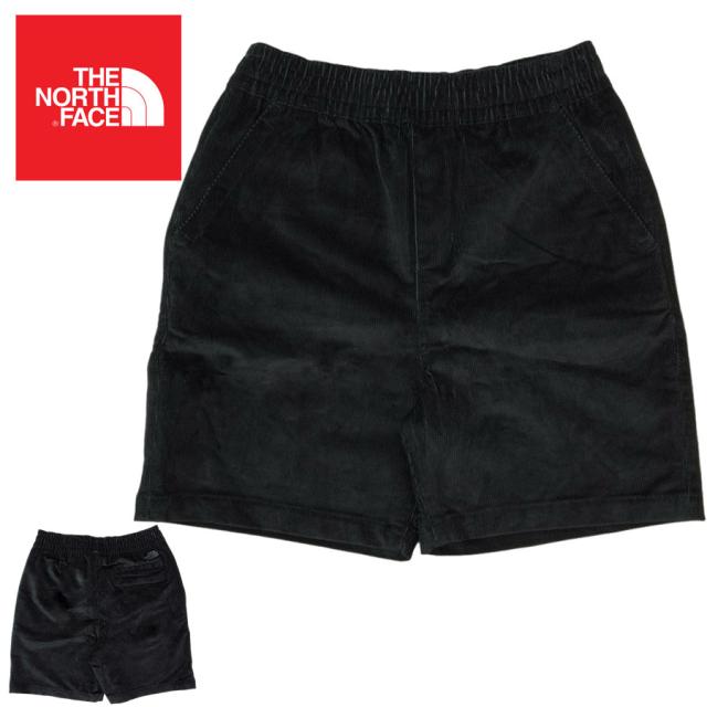 ノースフェイスTHE NORTH FACE メンズ ショーツ USA企画 日本未入荷M UTILITY CORD EASY SHOTSメンズユーティリティーコーデュロイ イージー ショート パンツブラック 黒 コール天 ゴムズボン 半ズボン ハーフパンツ ハーパン