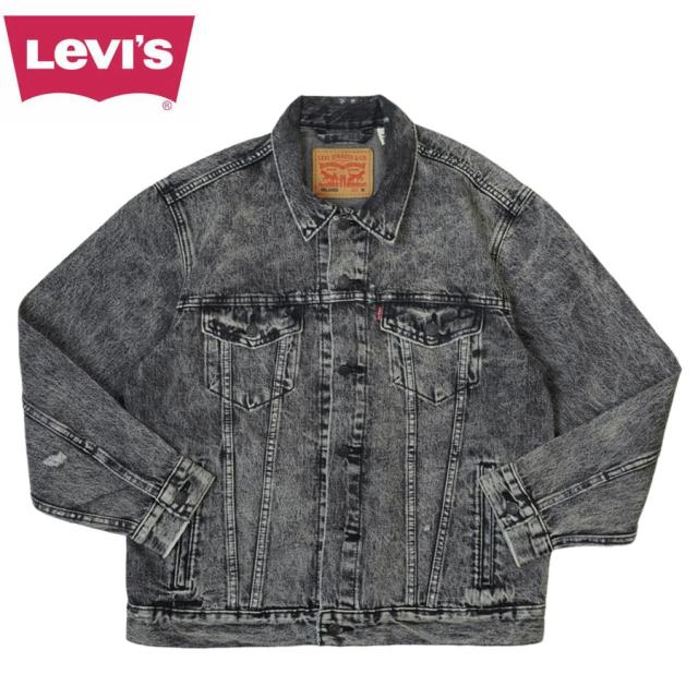 リーバイス LEVI'S デニムジャケットLONG SLEEVE RELAXED FIT DENIM TRACKER JACKET ジージャンケミカルウォッシュ トラッカー ジャケット ブラックデニムBLACK BEAR CLAWS ブラックベアクロウジージャン Gジャン アウター 上着 ジェンダーレス