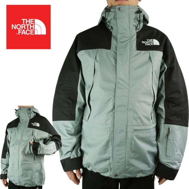 ノースフェイスTHE NORTH FACEメンズ ジャケットKARAKORAM 3LRPS JKTメンズ カラコラム ジャケットAGAVE GREEN(アガベグリーン)黒 緑 ナイロン マウンパ ライトアウター