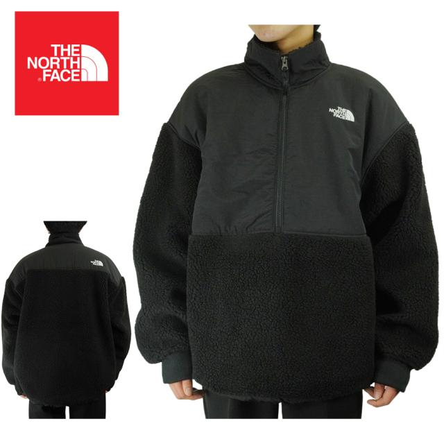 ノースフェイスTHE NORTH FACEメンズ ジャケットM PLATTE SHRPA QUARTER ZIPパレット シェルパ クオータージップTNF BLACK(ブラック)男性用 上着 ファー ボア フリース アウトドア 黒 ストリート アウター