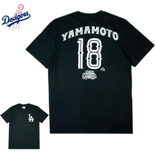 山本由伸 Tシャツ ミスターカートゥーン 公式 ドジャース グッズ 両面クリックポスト対応可FANATICS ファナティクス オフィシャルTシャツLA DODGERS ロサンゼルス ドジャースMISTER CARTOON グラフィティー TATOO ローライダー チカーノMLB デコピン