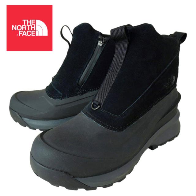 ノースフェイス THE NORTH FACEメンズ ブーツ 箱なしM CHILKAT V ZIP WATERPROOFチルキャット ジップ ウォータープルーフ ブーツTNFBLACK/ASPHGR(ブラック/グレー)靴 ハイカット 防水 ラバーソール 黒 灰 アウトドア キャンプ 軽量