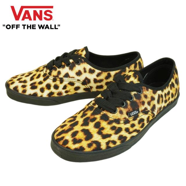 VANS スニーカーVANS ヴァンズ バンズ【箱なし】AUTHENTIC オーセンティック LOW PRO ロープロレオパード ヒョウ柄 総柄 黒グランジ パンク アニマル柄 スケシューメンズ レディース スニーカー 靴 ローカット