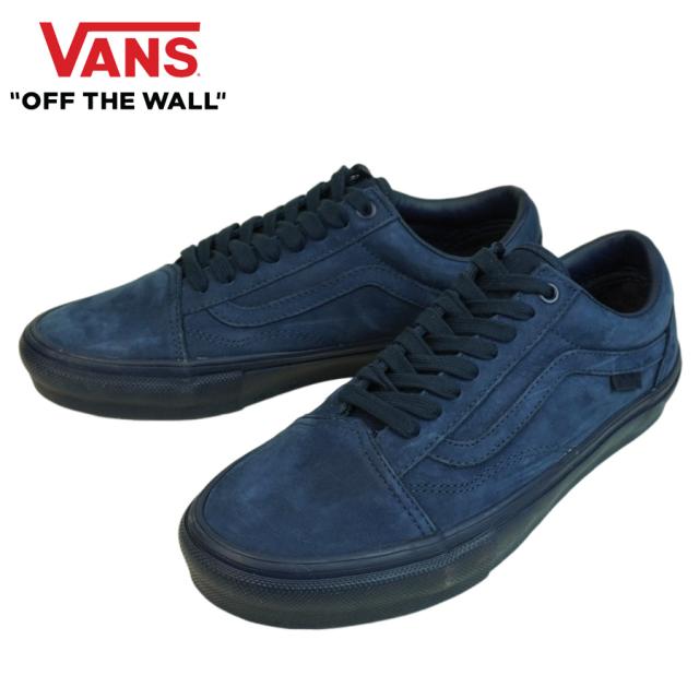 VANS スニーカーVANS ヴァンズ バンズ【箱なし】OLD SKOOL オールドスクールMono Dark Blue モノダークブルー ネイビー紺 レザー ヌバック スエード スウェードメンズ レディース スニーカー 靴 ローカット sk8 スケシュー