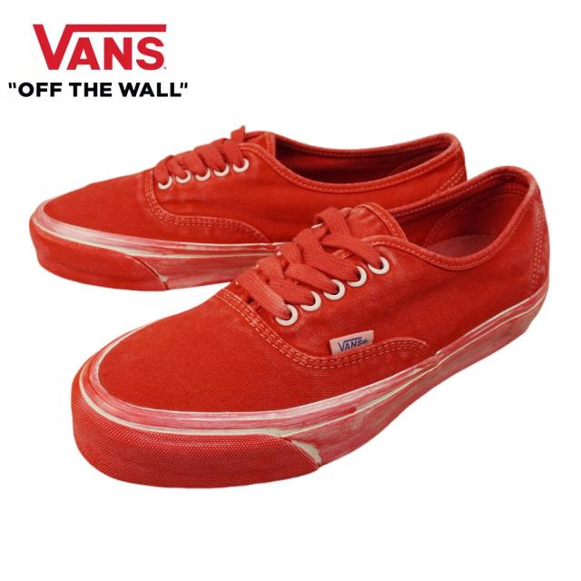 VANS スニーカーVANS ヴァンズ バンズ【箱なし】PREMIUM AUTHENTIC REISSUE 44 プレミアムオーセンティック レイシュ—44LX DIP DYE TOMATO PUREE ディップダイ トマト ピューレ赤 レッド 染め ヴィンテージメンズ レディース スニーカー 靴 ロ