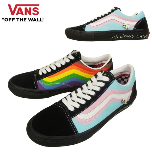 バンズ VANS ヴァンズスニーカー オールドスクールSKATE OLD SKOOLPRIDE MULTI プライドマルチブラック レインボー LGBTQ ジェンダーフリーメンズ レディース スニーカー 靴 スケボー sk8 ストリート ローカット