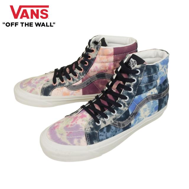 バンズ VANS ヴァンズSK8-HI 38 DX  P スケートハイ スケーターハイ(MIXED DYE ) MULTI/TRUE WHITE ミックスド ダイメンズ レディース スニーカー 靴 スケボー ハイカットタイダイ ホワイト ピンク パープル