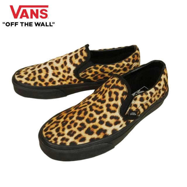 バンズ VANS ヴァンズ【箱無し】CLASSIC SLIP ON スリッポン スリップオングランジ ヒョウ柄 レオパード ブラック 黒90S GRUNGE BLACKメンズ レディース スニーカー 靴 紐無し