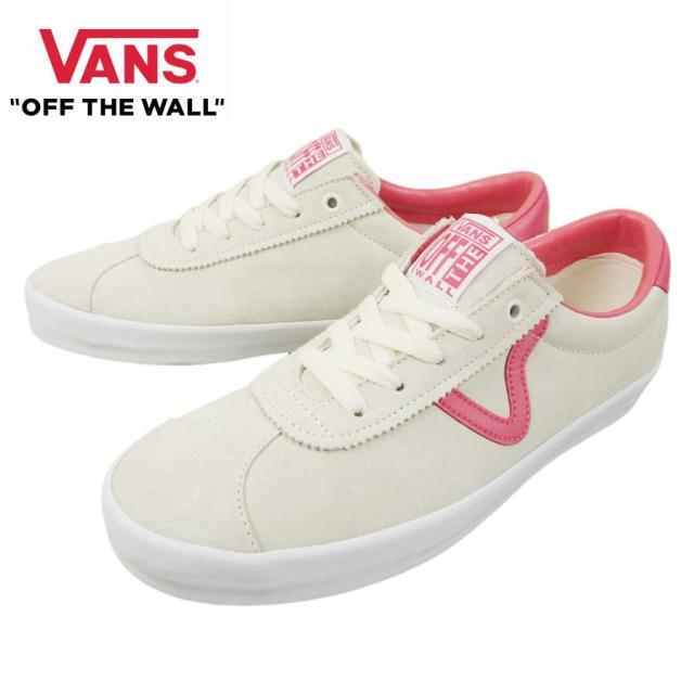 VANS スニーカーVANS ヴァンズ バンズ【箱なし】SPORT LOW  スポーツ ローCARAMELLA PINK カラメッラ ピンク白 キナリ ピンク スウェード ロゴ スエード スウェードメンズ レディース 靴 レトロ クラシック ヴィンテージ