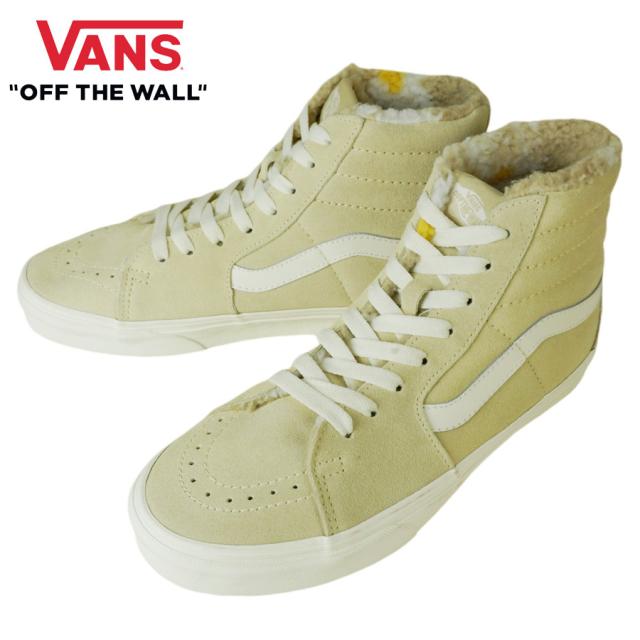 バンズ VANS ヴァンズSK8-HI スケートハイCOZY HUG BISCOTTIコージー ハグ ビスコッティメンズ レディース スニーカー 靴 スケボー sk8ストリート ハイカット ベージュ スウェード ボア
