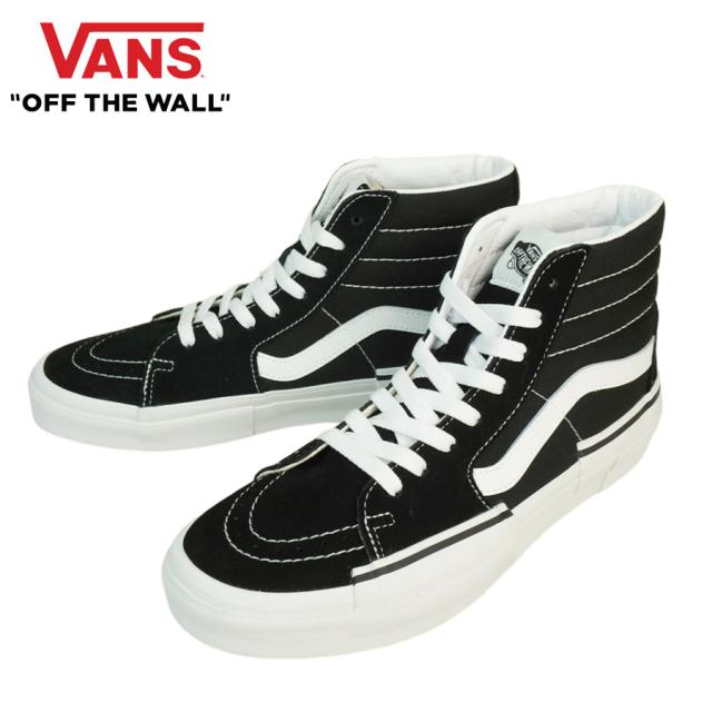 バンズ VANS ヴァンズSK8 HI REARRANGE スケートハイ スケーターハイBLACK/WHITE リアレンジ ブラック ホワイト白 黒 スウェード スエード レザーメンズ レディース スニーカー 靴 スケボー ハイカット