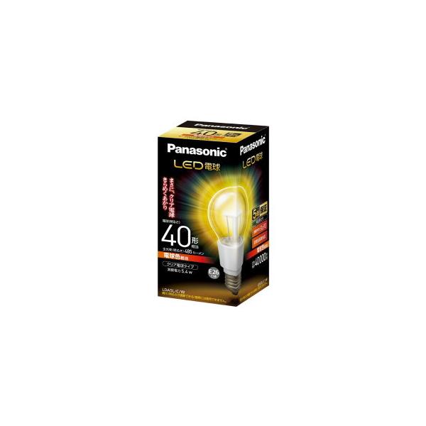 LDA5LCW(5)【Panasonic】　1個￥3,460（税込￥3,806）LED電球E26口金白熱球４０Ｗ相当5個セット