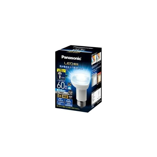 LDR6DWRF6(5)【Panasonic】　1個￥2,770（税込￥3,047）LED電球E26口金レフ電球６０Ｗ相当5個セット