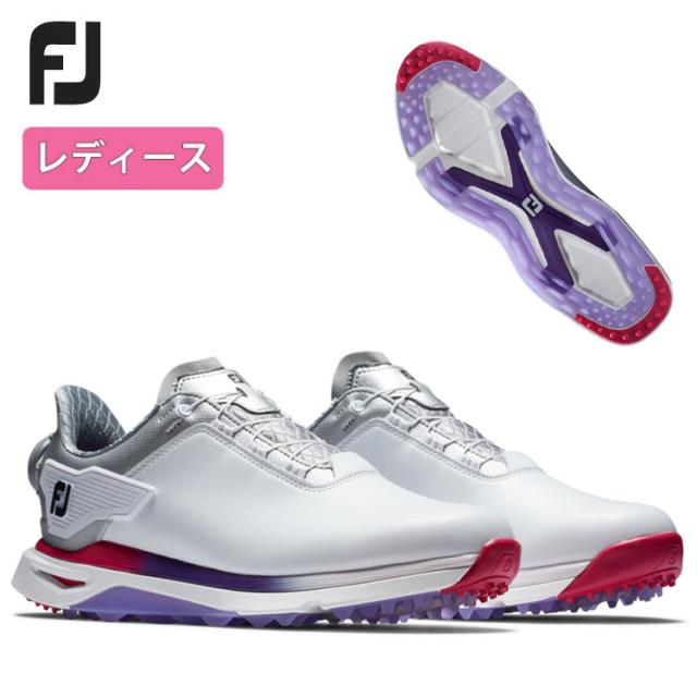 【レディース】フットジョイ ゴルフシューズ WOMENS FJ プロエスエルエックス ボア FOOTJOY PRO SLX CORE BOA 98216 ホワイト/パープル
