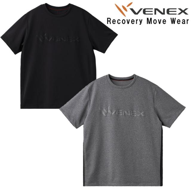 ベネクスリカバリームーヴ Tシャツ 【一般医療機器】エンボスロゴTシャツ メンズ VENEX RECOVERY MOVE WEAR 8116 半袖 アンダーウェア ゴルフ