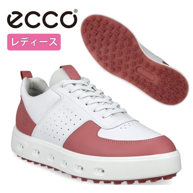 【レディ−ス】エコー スパイクレス ゴルフシューズ ストリート セブントゥエンティ GOLF STREET 720 ECCO WOMENS WHITE/PETAL 110703 61037 ゴルフ