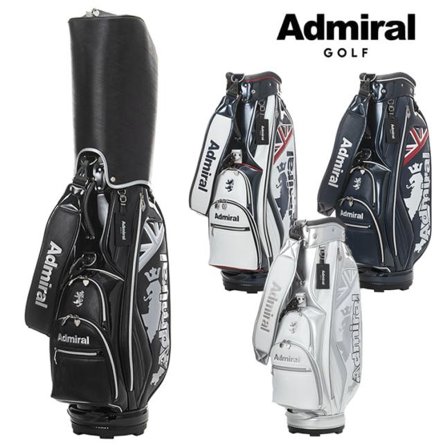 【ネームプレート彫刻無料】アドミラル ゴルフ カート キャディバッグ ユニオンジャックスポーツ 9.0型 46インチ対応 ADMIRAL GOLF ADMG5AC5
