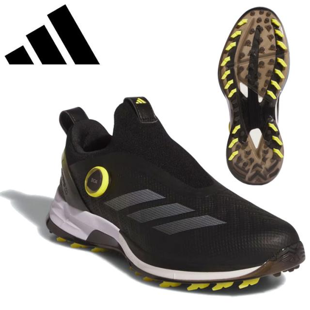 【大特価！】アディダス adidas アディゼロ ゼッドジー 25 （adizero ZG 25 BOA） コアブラック／シルバーメタリック／ピュアサルファ ゴルフシューズ スパイクレス IH9895