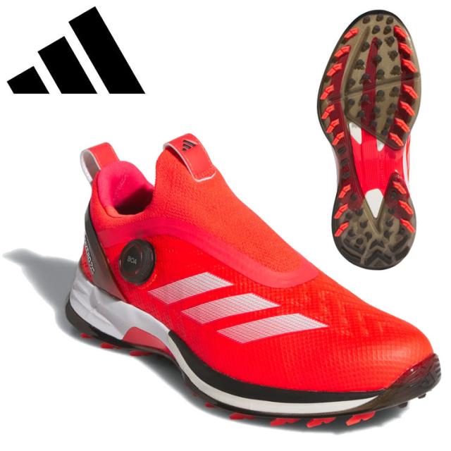 アディダス adidas アディゼロ ゼッドジー 25 （adizero ZG 25 BOA） ルシッドレッド／ゼロメタリック／コアブラック ゴルフシューズ スパイクレス IH9898