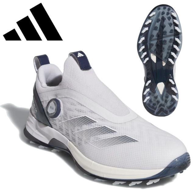 【大特価！】アディダス adidas アディゼロ ゼッドジー 25 （adizero ZG 25 BOA） フットウェアホワイト／カレッジネイビー／ダッシュグレー ゴルフシューズ スパイクレス JI0863