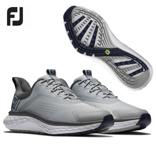 フットジョイ FJ ゴルフシューズ メンズ クオンタム レースト MEN'S FOOTJOY QUANTUM LACED 56991 グレー/ホワイト スパイクレス