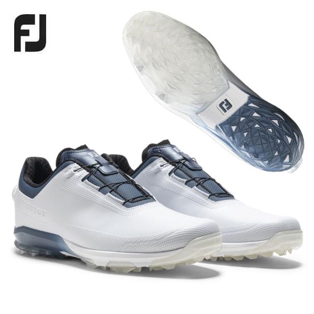 フットジョイ FJ ゴルフシューズ メンズ ドライジョイズ プロ BOA MENS FOOTJOY DRYJOYS PRO 53877 ホワイト/ネイビー スパイクレス