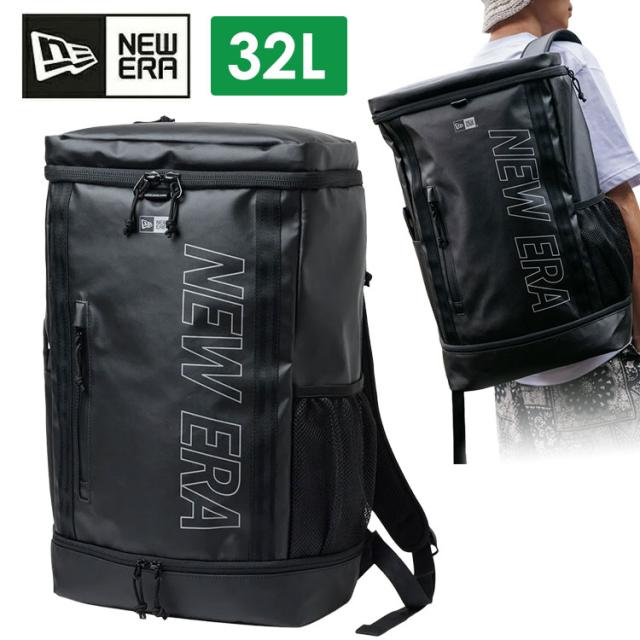 ニューエラ NEW ERA ボックスパック 32L TPU プリントロゴ アウトライン ブラック リフレクトシルバー バッグパック リュック 14521358 ゴルフ