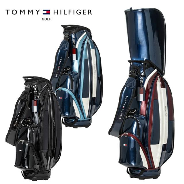 【ネームプレート彫刻無料】トミーヒルフィガー カートキャディバッグ エナメルスポーツ 9型 47インチ対応 THMG5FC1   ゴルフ
